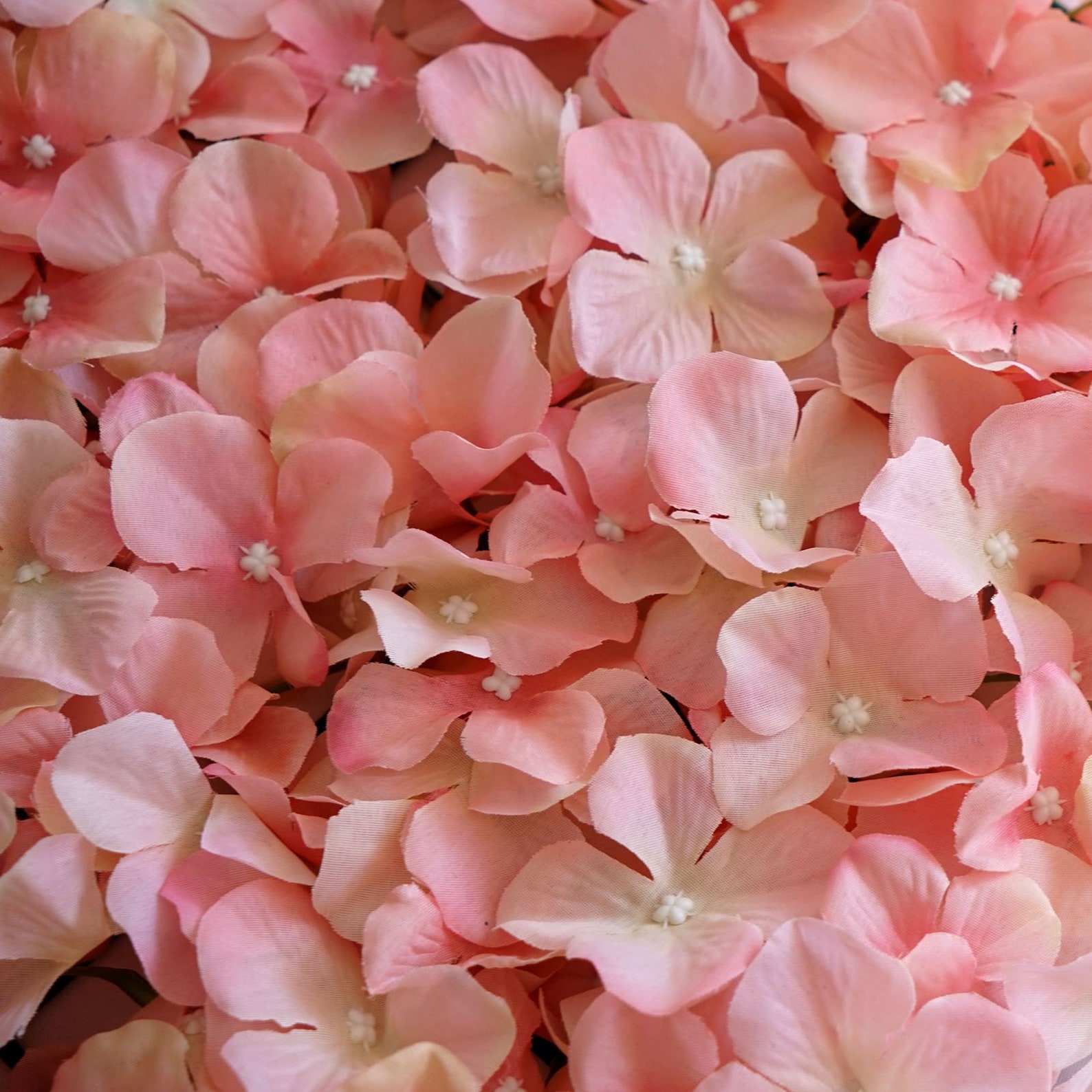 11 Sq Ft 4 Panels Blush Hydrangea Flower Wall Panel for - Etsy