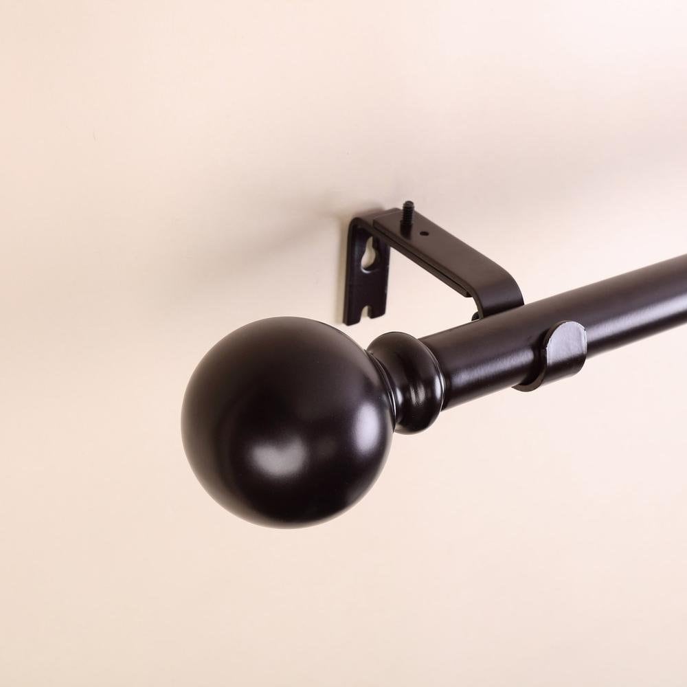 Bronze Metal Curtain Rod Drapery Hardware Set 42 | Etsy