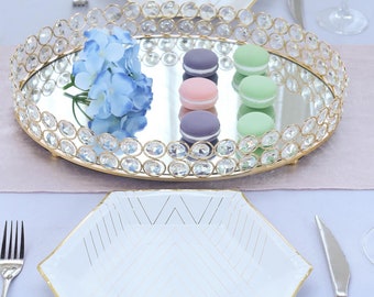 Crystal Serving Tray - Etsy
