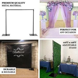 10ftx10ft Adjustable Heavy Duty Backdrop Stand, Photobooth Stand With ...