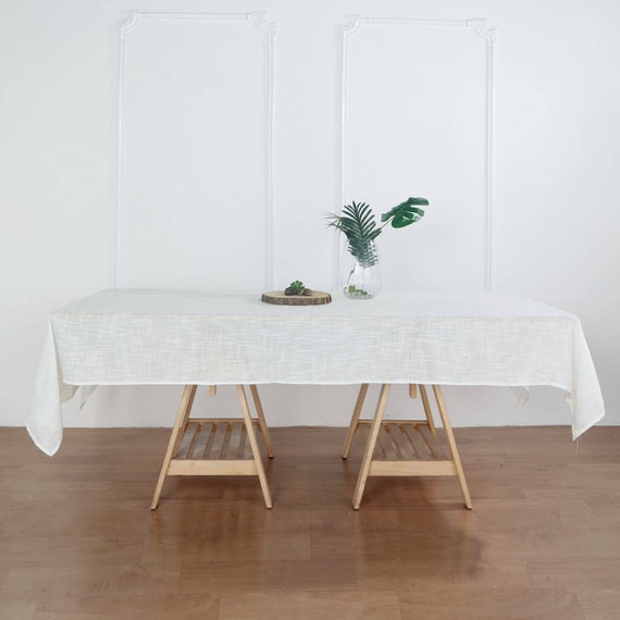 Fabric Rectangle Embossed Table Cloth Durable and Decorative Tablecover ...