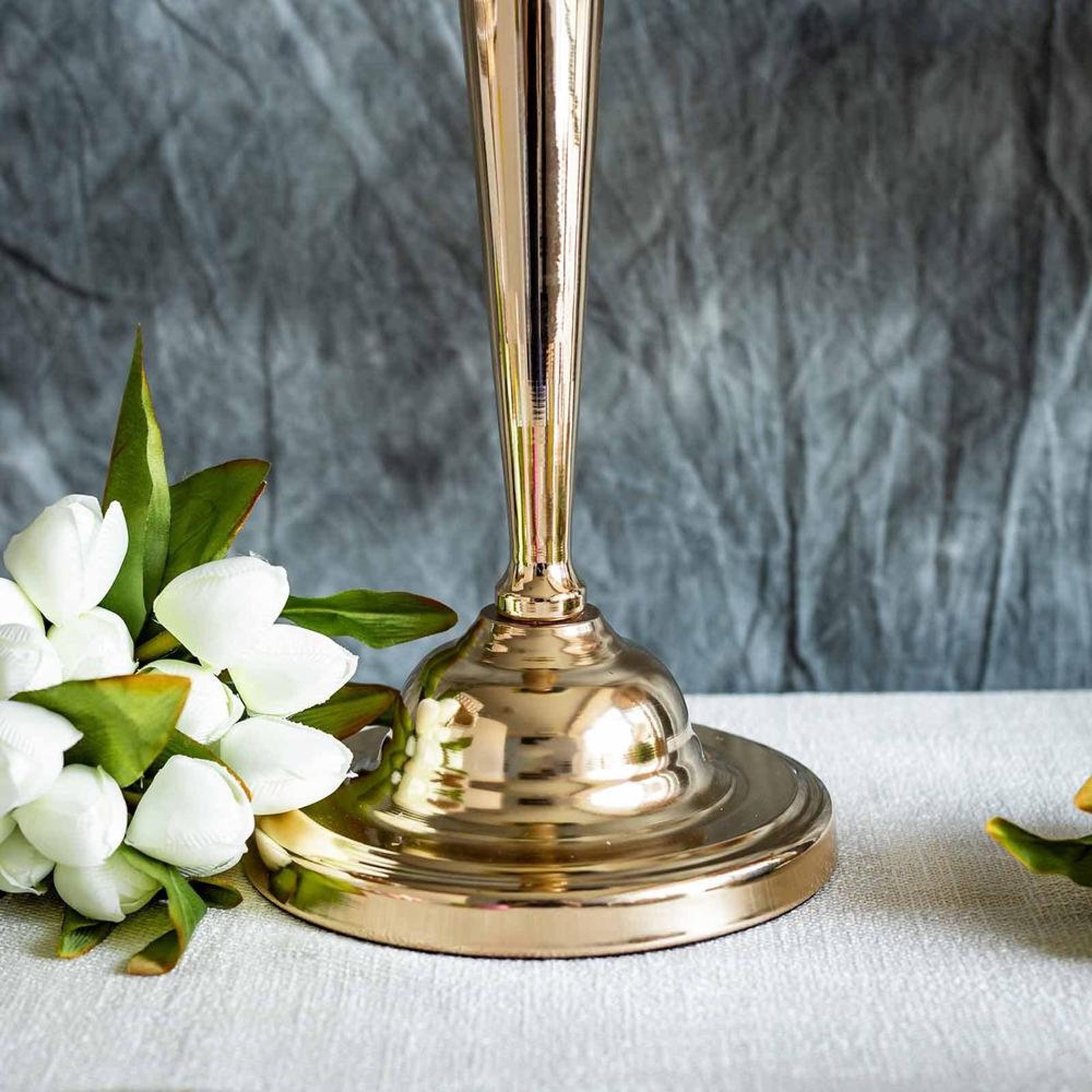 Set of 2 29 Metallic Gold Metal Vase Flower Vase - Etsy