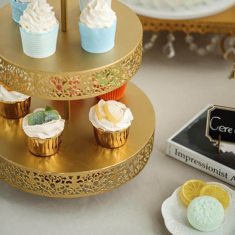 23 3 Tier Gold Cupcake Stand Cupcake Holders - Etsy