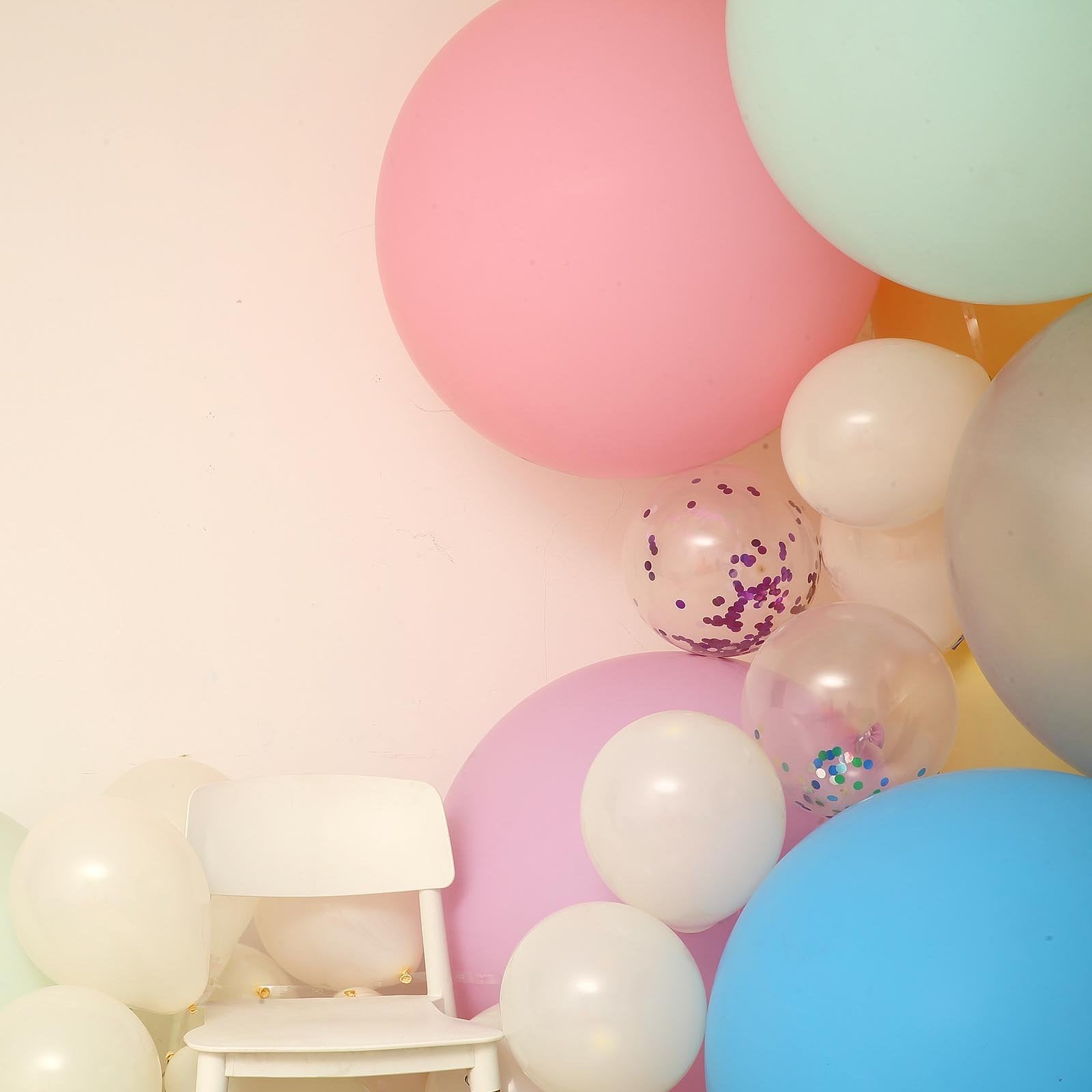 2 Pack - 32" Pastel Turquoise Balloons, Latex Balloons, Matte Color ...