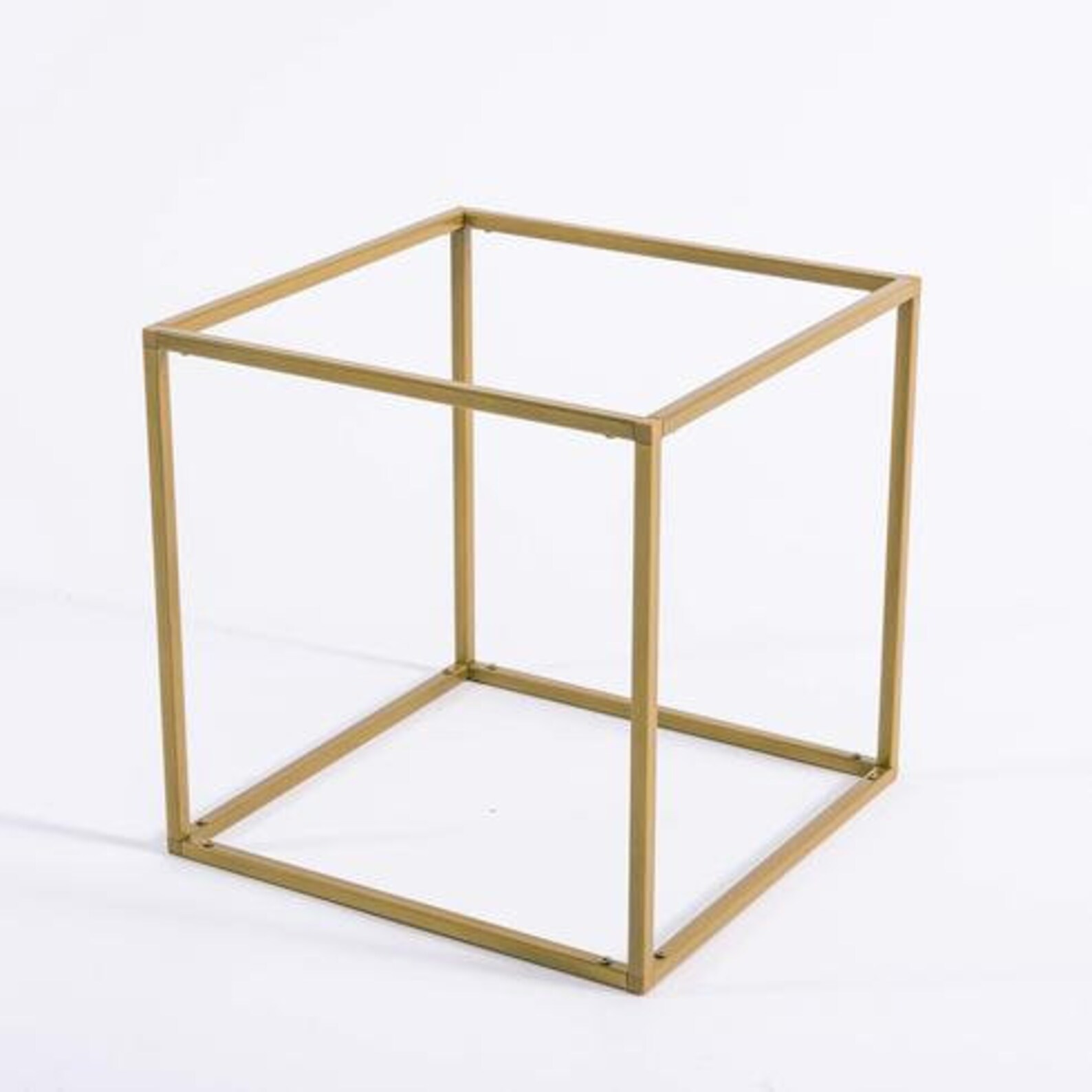 Set of 2 12 Gold Metal Stand Flower Stand Geometric - Etsy