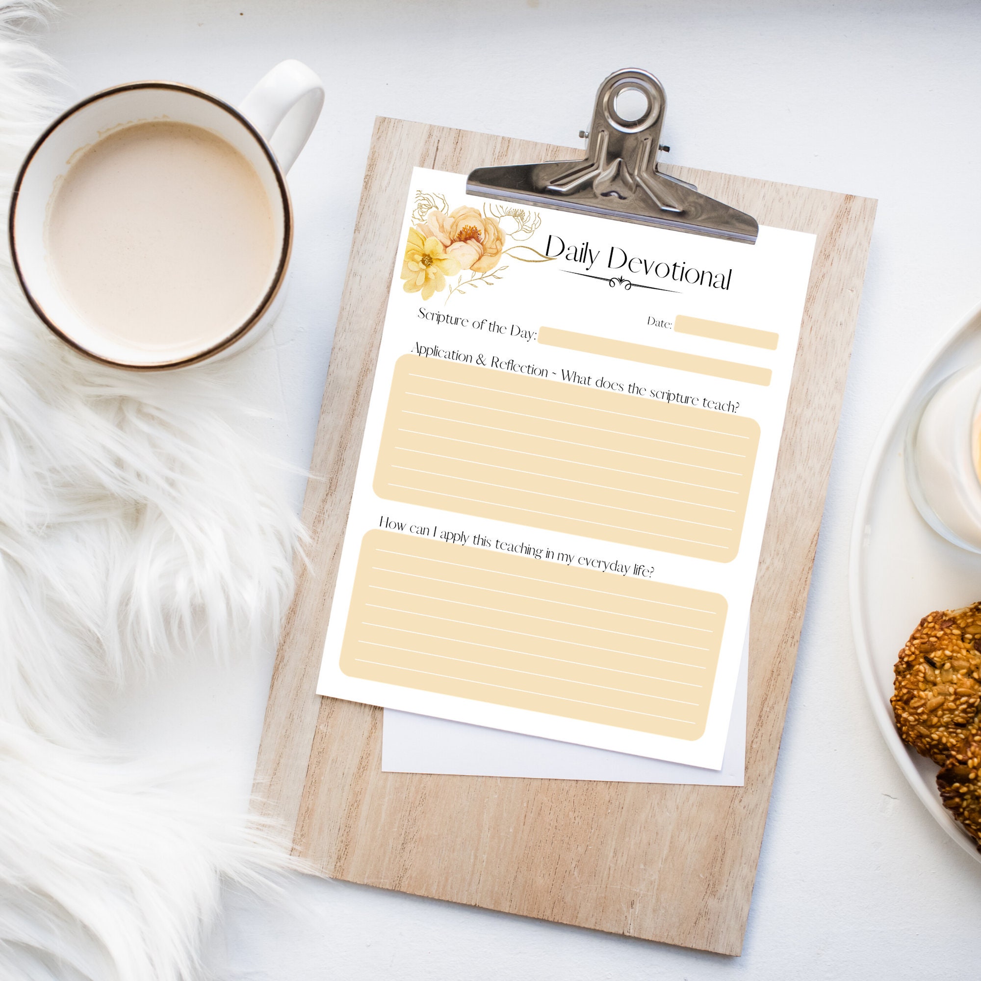 Daily Devotional Printable, Bible Study Tool, PDF Devotional, Bible ...