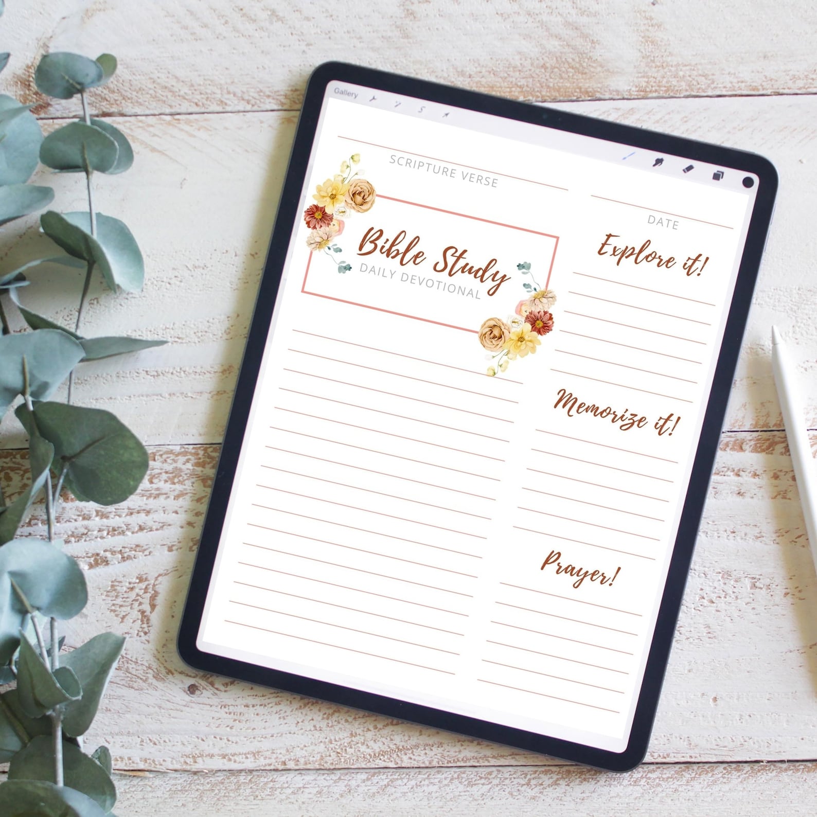 Bible Planner Printable, Digital Download, Journal, Template ...