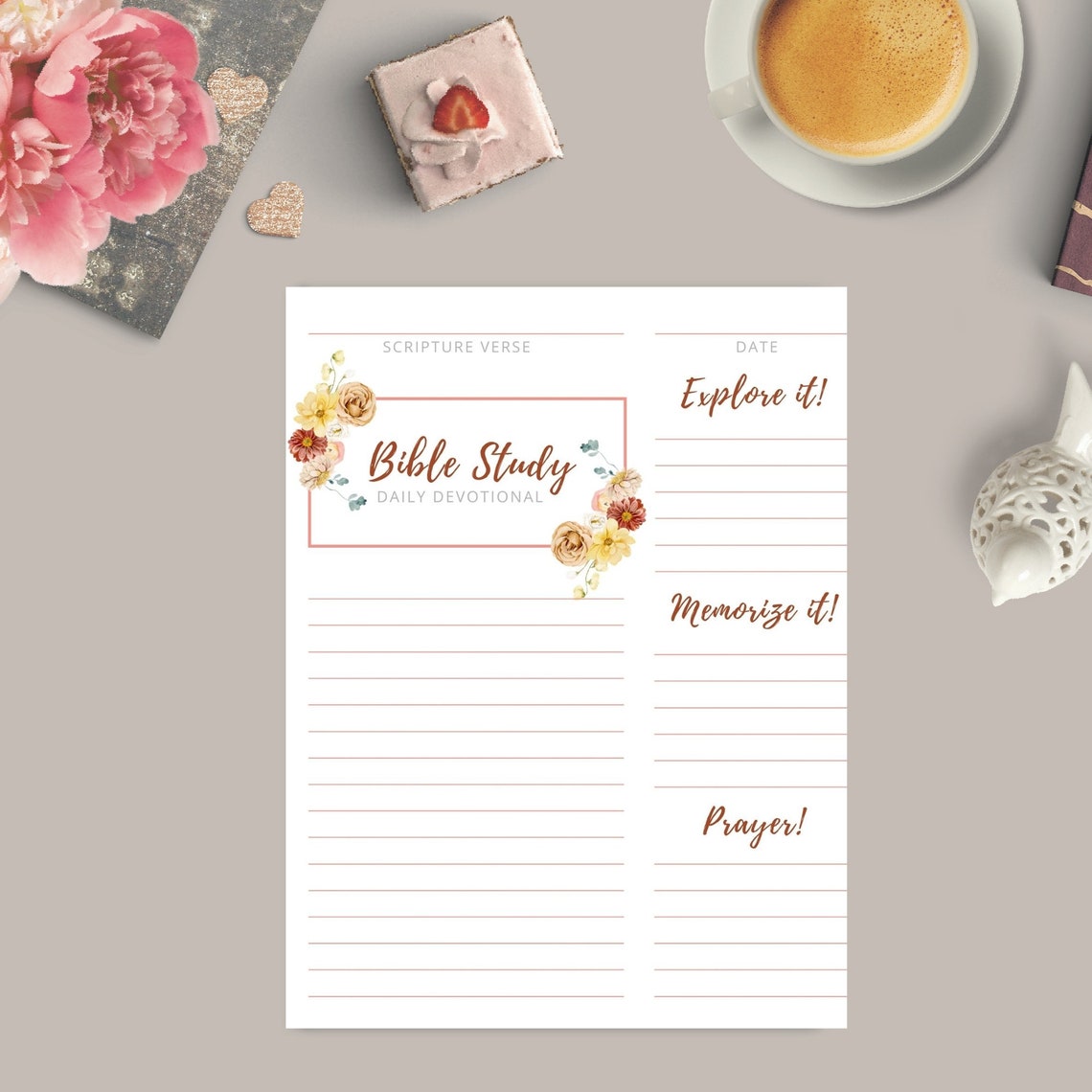 Bible Planner Printable, Digital Download, Journal, Template ...