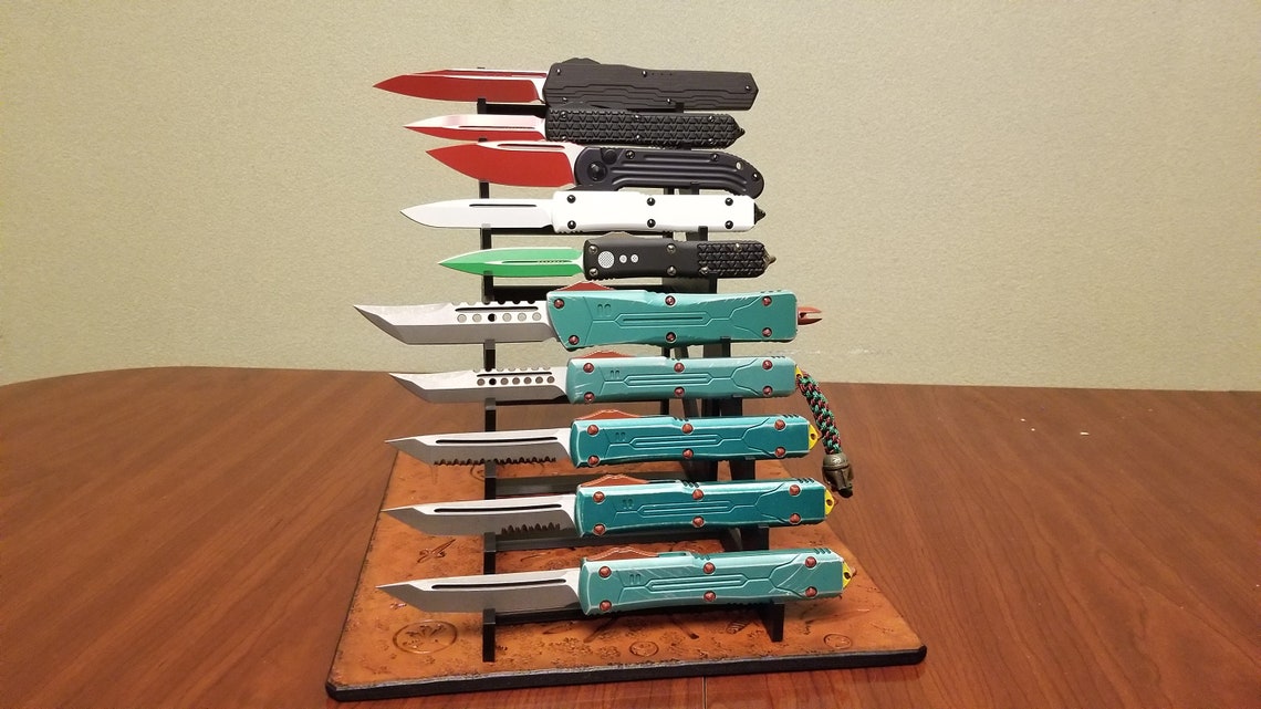 10 Knife Display Stand - Etsy