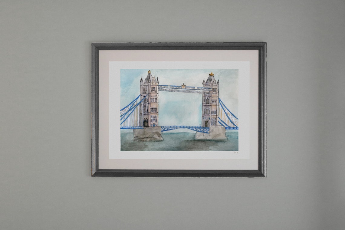 London Tower Bridge Print - Etsy
