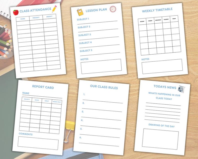 Teacher Pretend Play Set: 30-page Classroom Roleplay Kit (A4 Printable ...