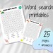 Printable Word Search Bundle: 25 Themed Puzzles for Kids & Adults ...