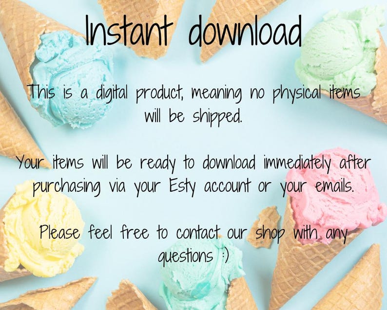 Printable Ice Cream Shop Pretend Play Set: Kids Role Play (PDF Download ...