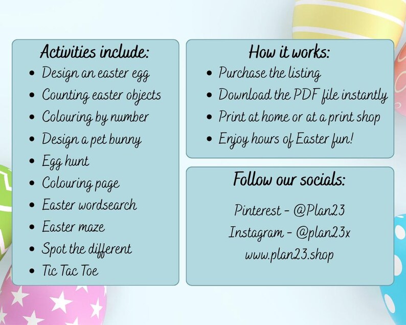 Printable Easter Activity Pages for Kids | 16-page Easter Fun Pack ...