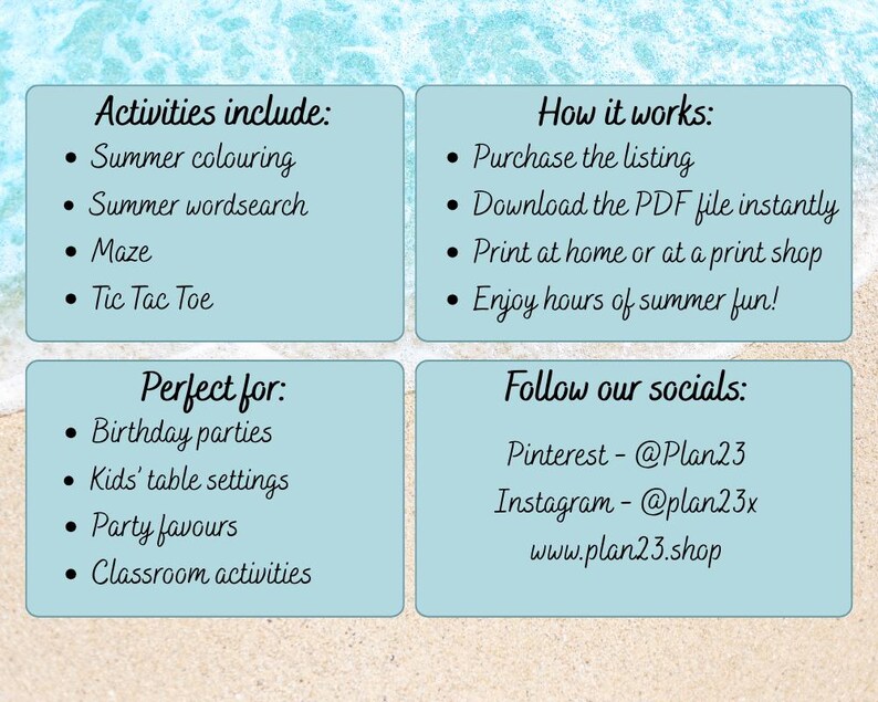 Printable Summer Activity Placemat for Kids – A4 Colouring Page | Maze ...