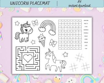 Printable Summer Activity Placemat for Kids – A4 Colouring Page | Maze ...