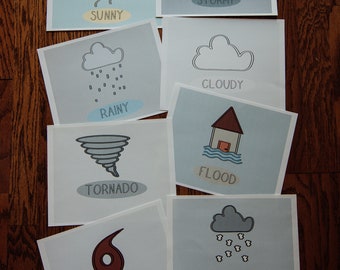 Weather Symbols Coloring - Etsy
