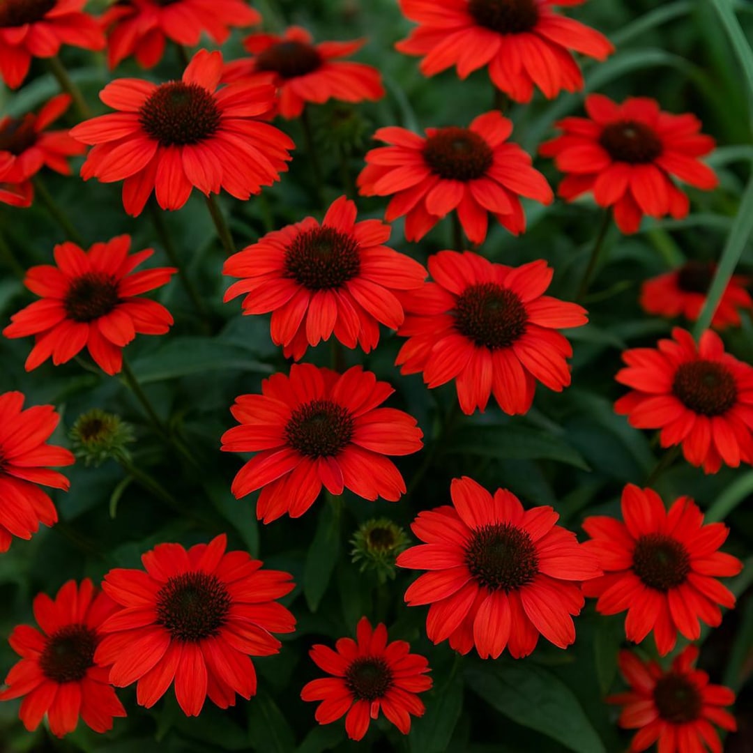 50 Red Salsa Coneflower Seeds: Echinacea Perennial Flowers - Etsy
