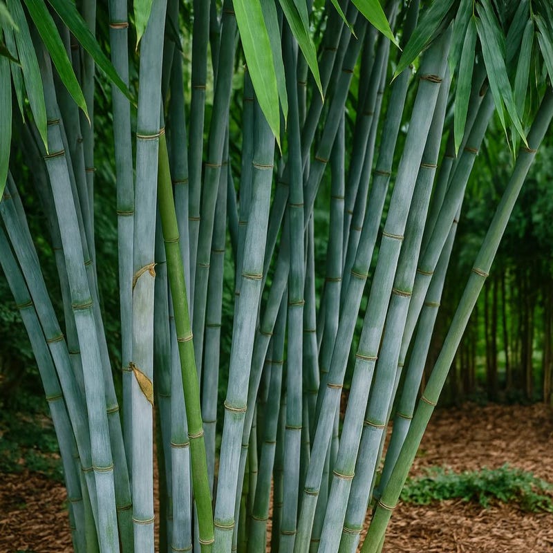 Blue Bamboo Plant - Etsy