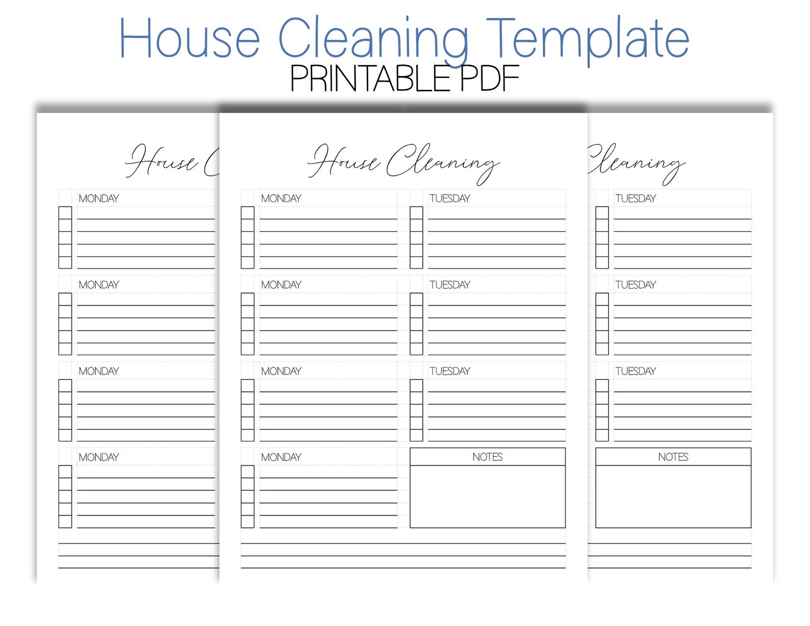 Weekly Cleaning Schedule: Organize and Simplify Your Cleaning Routine ...