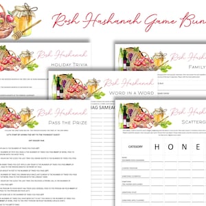 Rosh Hashanah Revelry: Printable Party Games Pack - Etsy