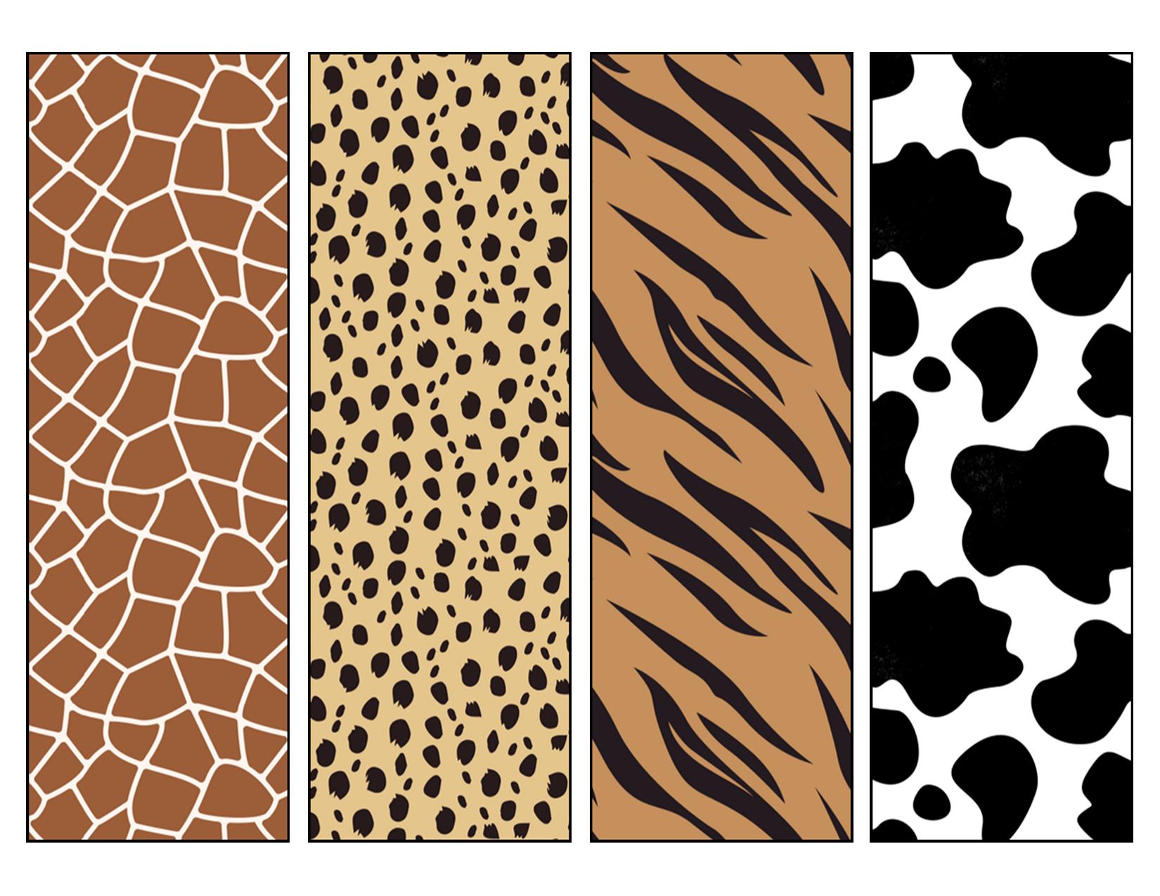 Animal Print Bookmarks: Wild Safari Designs (PDF) - Etsy