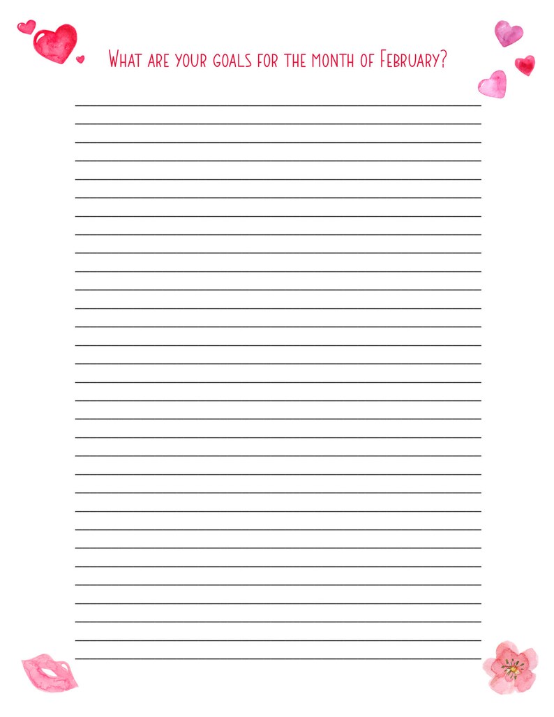 February Bliss: Guided Printable Journal With Daily Prompts - Etsy