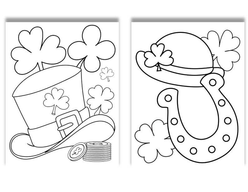 Printable St. Patrick's Day Coloring Pages Fun Festive Holiday Activity ...