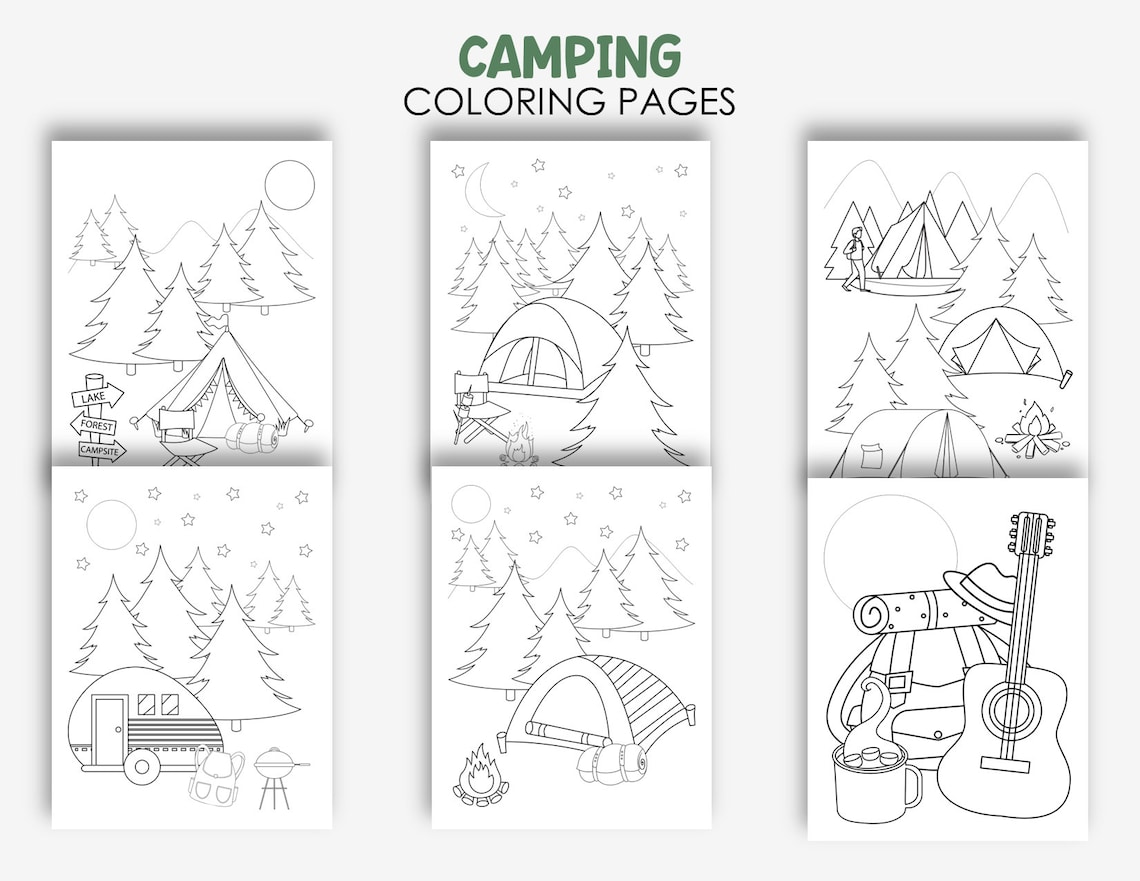 Printable Camping Coloring Pages - Fun for Nature Lovers of All Ages ...