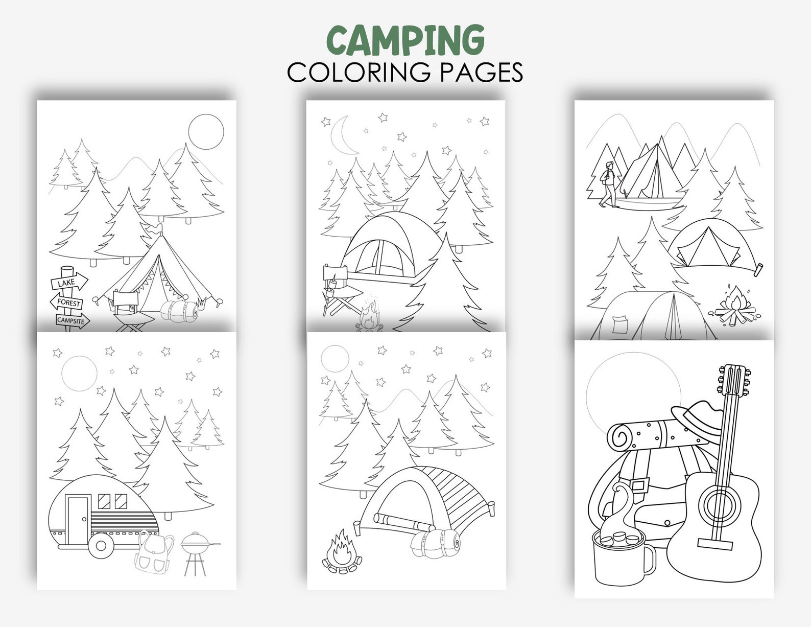 Printable Camping Coloring Pages - Fun for Nature Lovers of All Ages ...