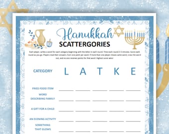Printable Hanukkah Scavenger Hunt Game Activity (Instant Download) - Etsy