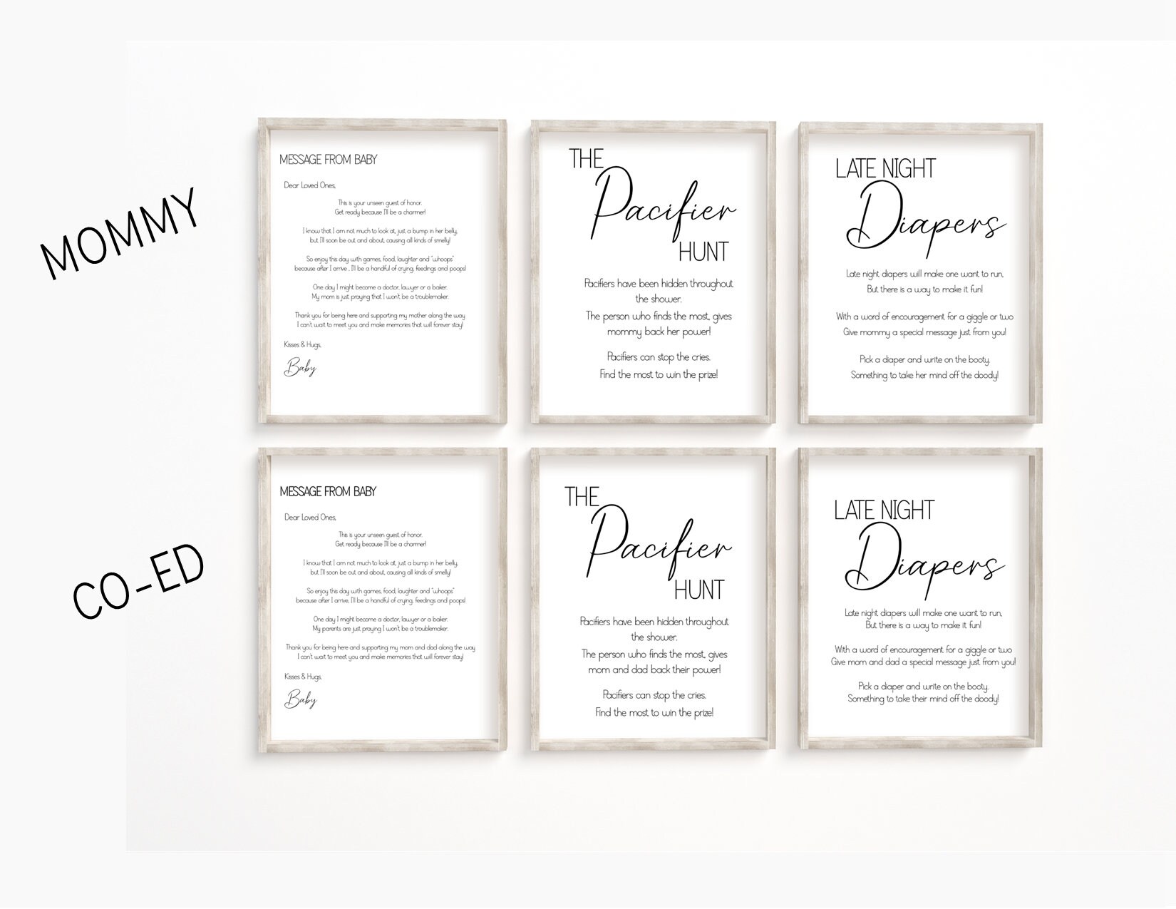 Baby Shower Games and Signs Fun and Easy Entertainment for Your Baby ...