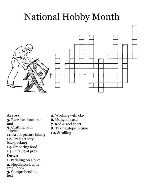 Easy August Crossword Puzzles for Alzheimer's & Dementia - Etsy