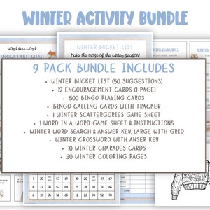 Add Some Winter Fun to Your Celebration With Printable Party Games! - Etsy
