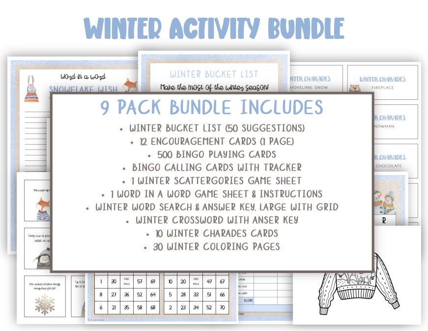 Add Some Winter Fun to Your Celebration With Printable Party Games! - Etsy