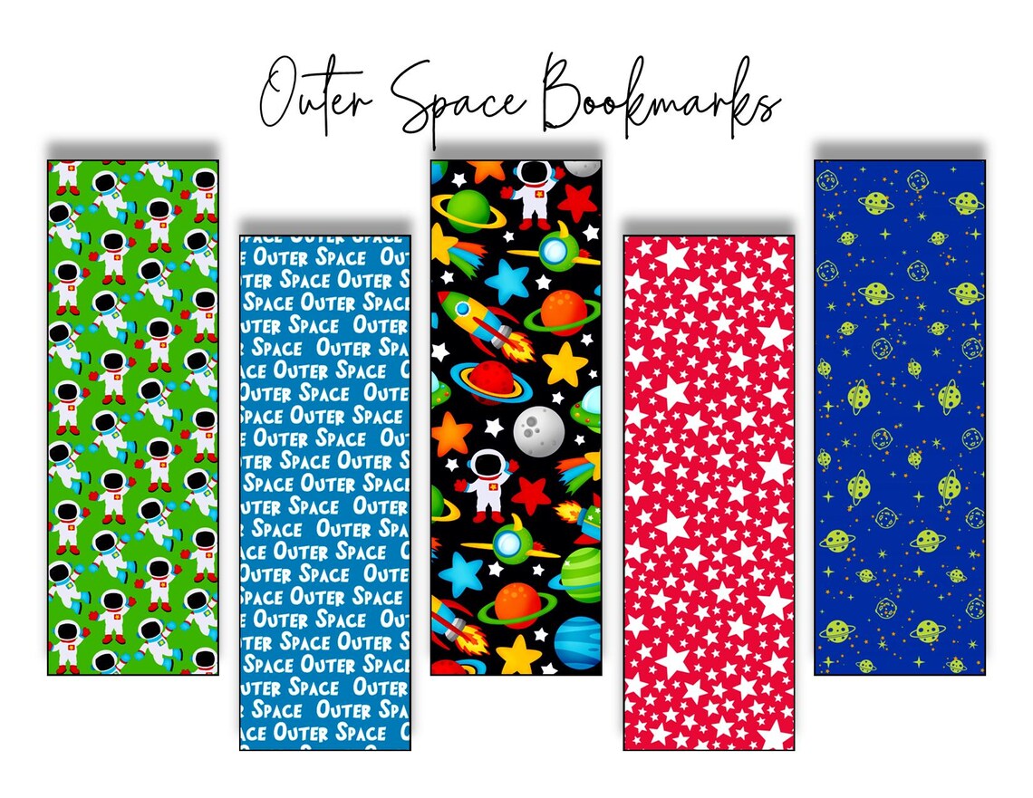 Outer Space-themed Printable Bookmarks for Boys | Fun Space Adventure ...