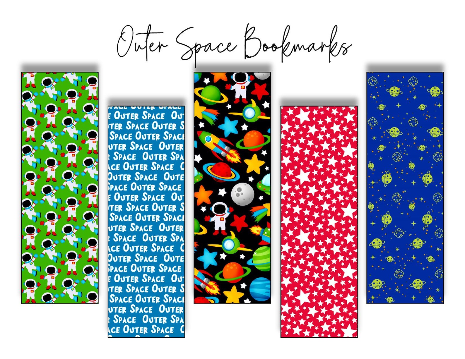 Outer Space-themed Printable Bookmarks for Boys | Fun Space Adventure ...
