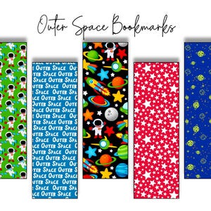 Outer Space-themed Printable Bookmarks for Boys | Fun Space Adventure ...