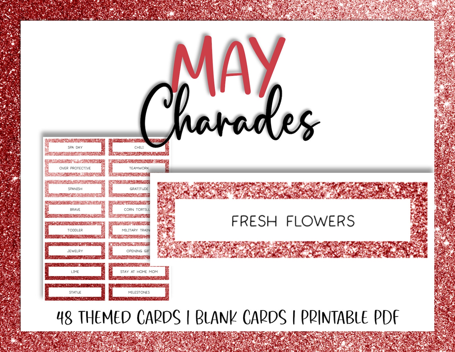 May Charades: A Printable Game for a Fun-filled Month of Celebration - Etsy