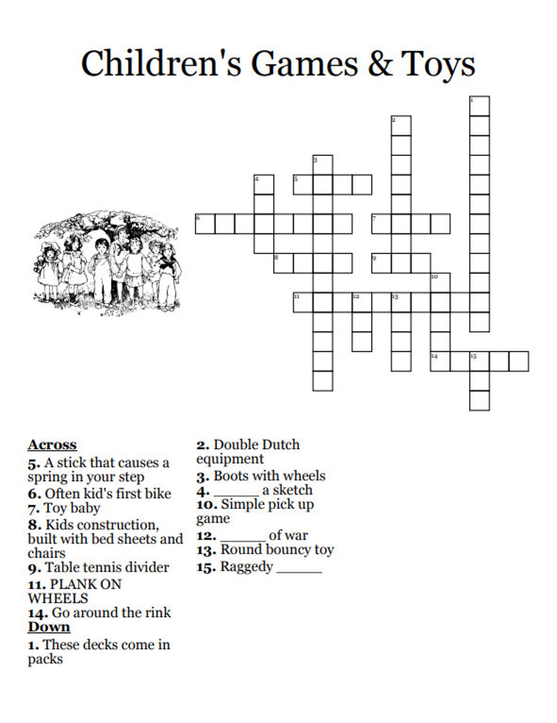 Crossword Puzzles for Dementia: Printable Brain Exercise for Improved ...