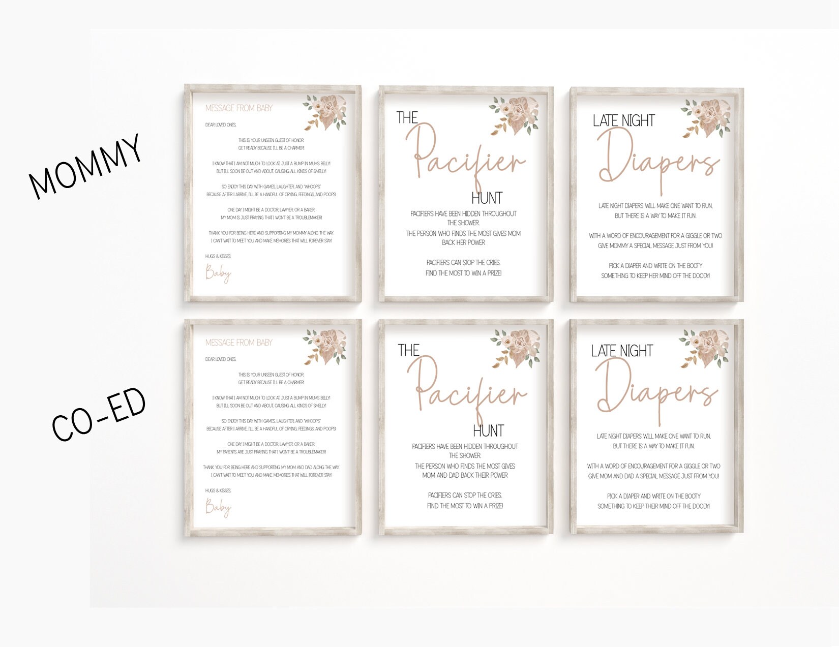 Printable Baby Shower Games Pack Plus Signs - Etsy