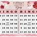 Love Bingo for Valentine's Day - 1000 Printable Cards - Etsy