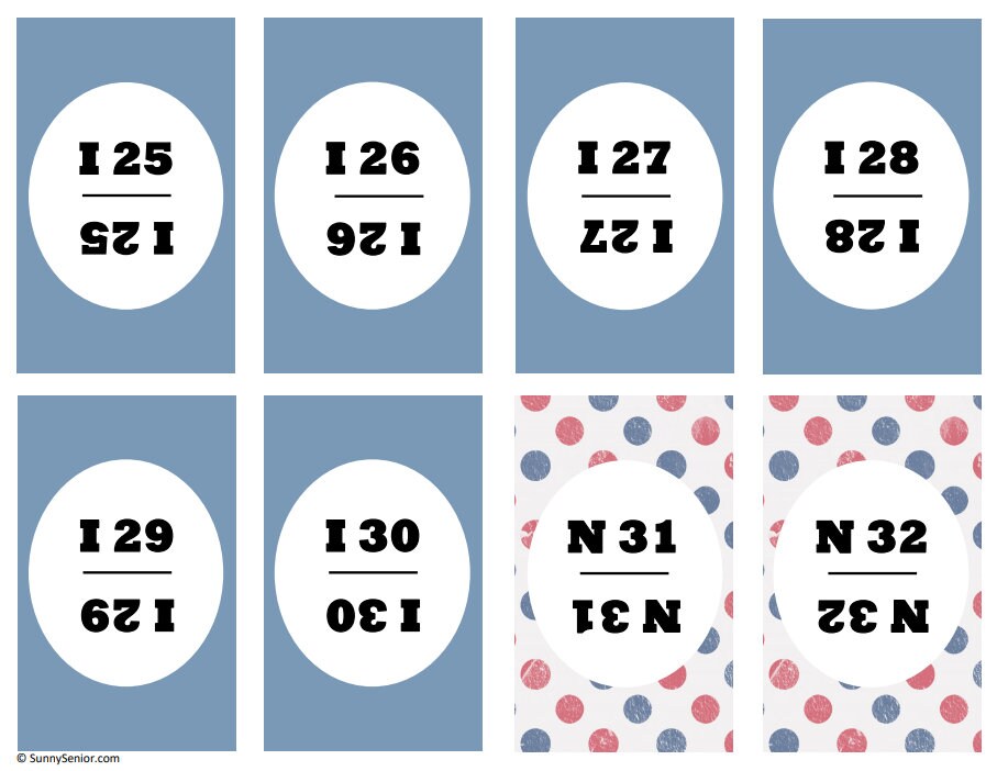 4th of July Bingo Card Pack - 1000 Printable Cards - Etsy