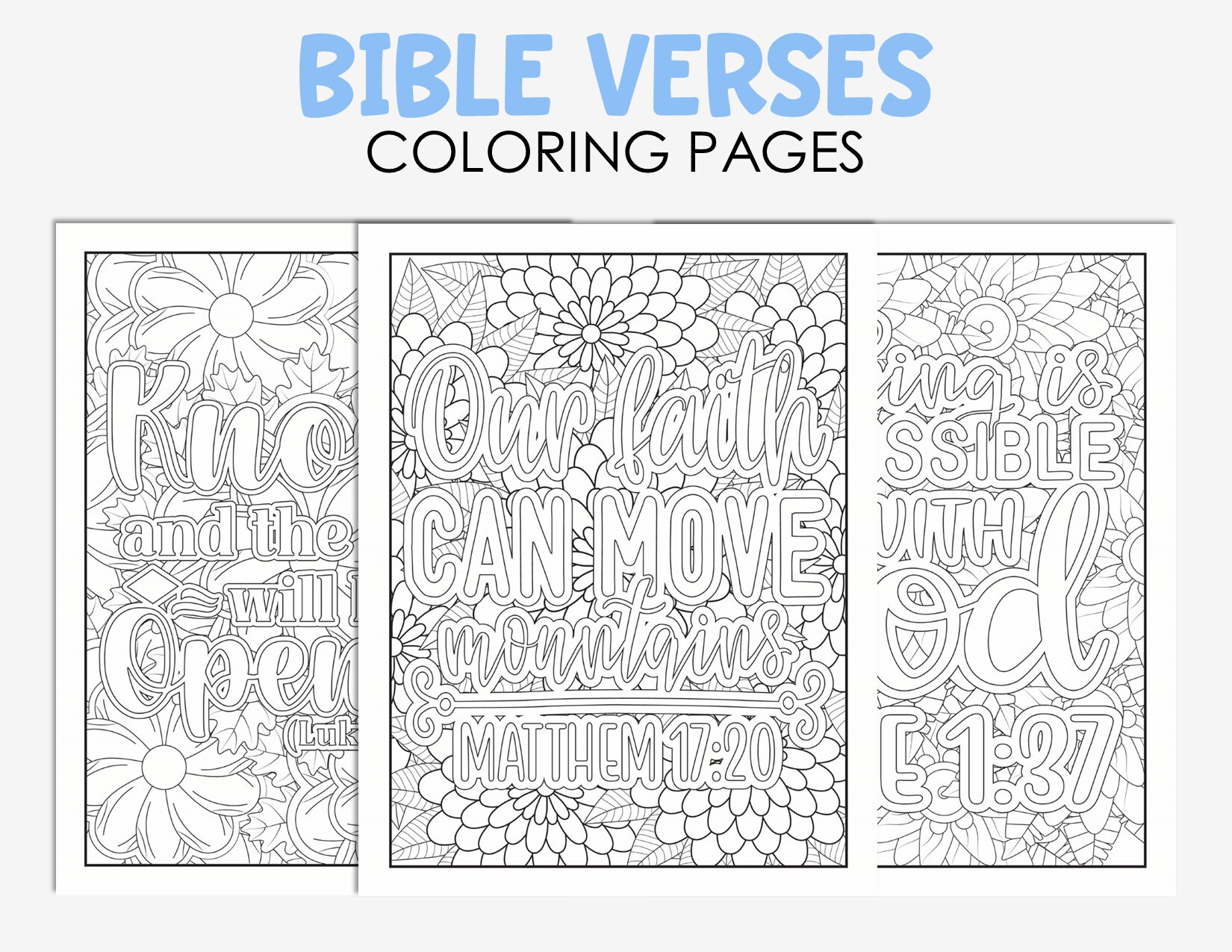 40 Printable Coloring Pages of Bible Verses - Inspirational Scripture ...