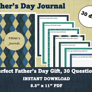 Father's Day Journal Gift for Dad Genealogy Activity | Etsy