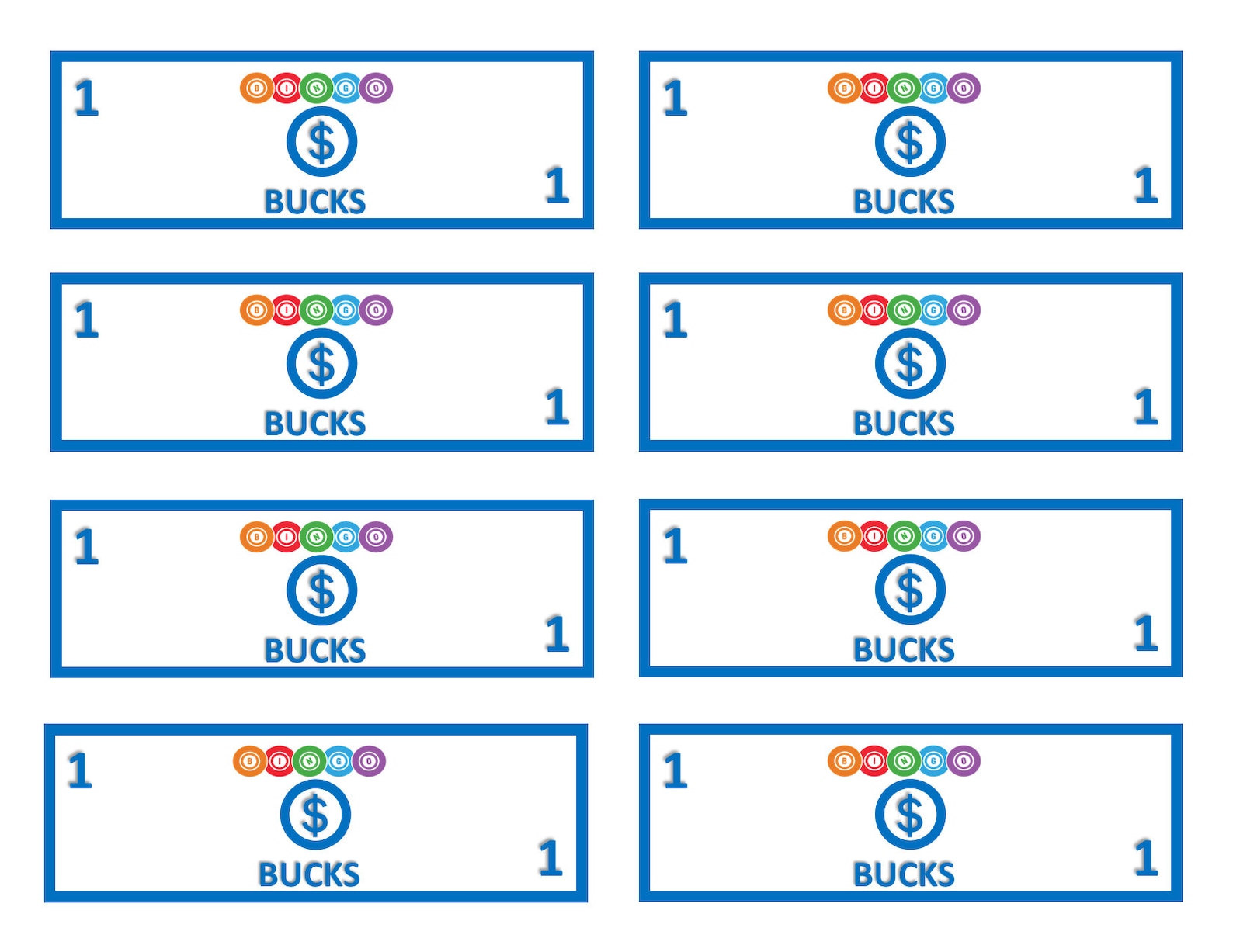 Printable Bingo Bucks: Add Fun Rewards to Your Bingo Game! - Etsy