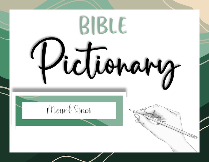 Printable Bible Pictionary Game: Christian Family Fun (PDF) - Etsy