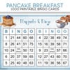 20 Breakfast Bingo Cards Printable Game, Sunday Brunch Bingo, Board ...