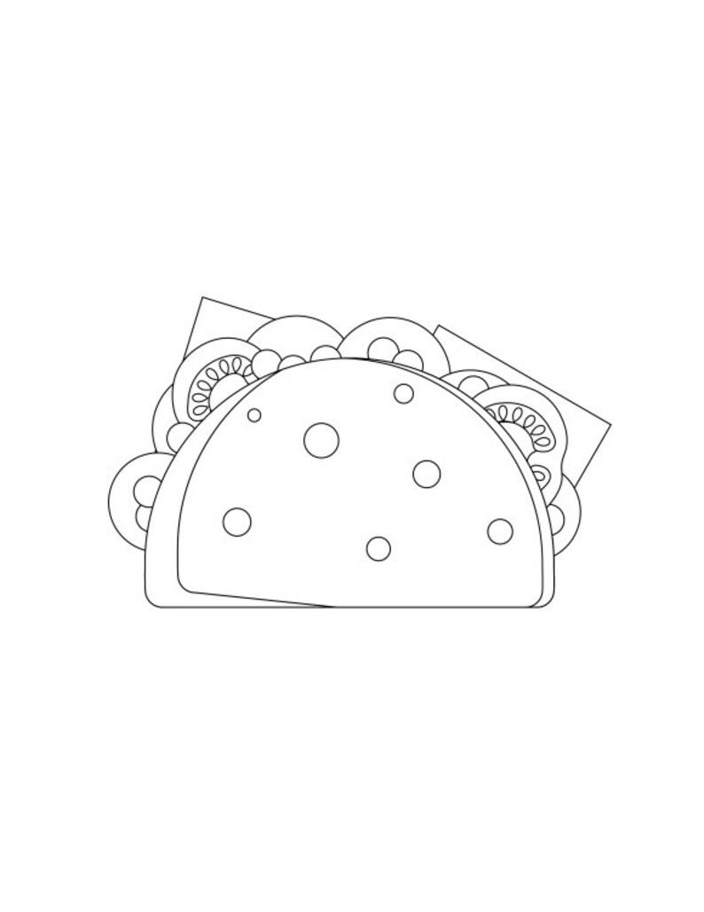 Cinco De Mayo Coloring Pages Printable EASY Activity for Fiesta - Etsy