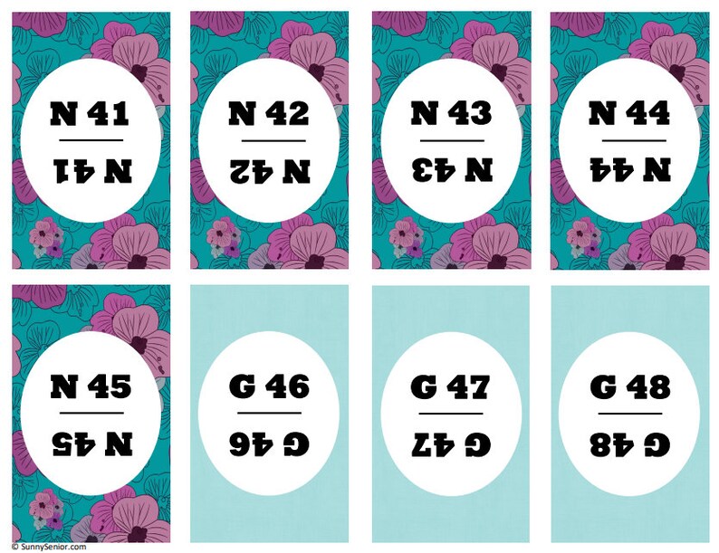 Printable Mother's Day Bingo Cards - Set of 1000 - Etsy